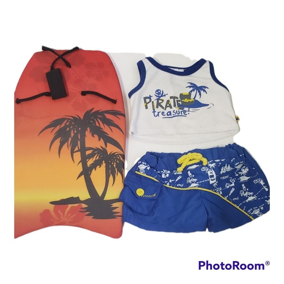 Build-A-Bear | Toys | Build A Bear Bodyboard Sunset Design With Outfit ...